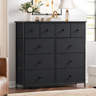 Ebern Designs Ojaswi 10 Dressers, Wooden Dresser, Chest of Drawers with Fabric & Reviews | Wayfair